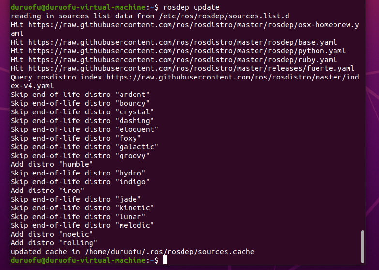 Ubuntu_20_04_ROS1安装 | Duruofu's 个人测试